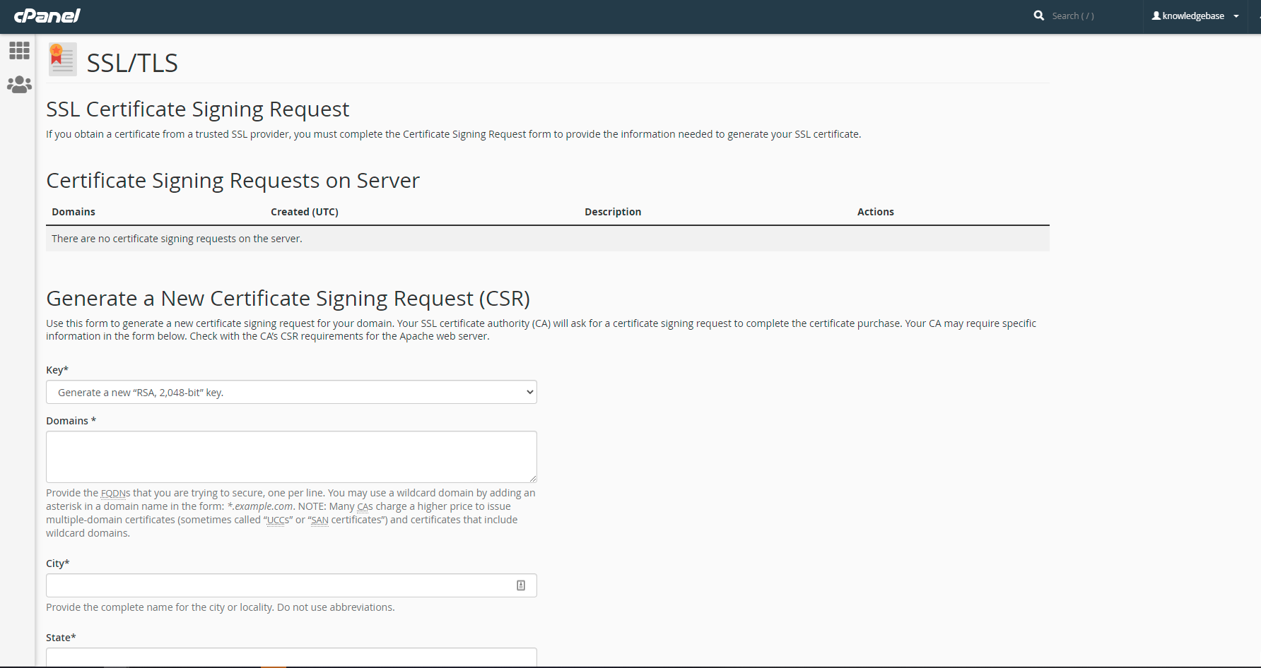 How To Create Csr From Cpanel Knowledgebase Fluccs The Australian